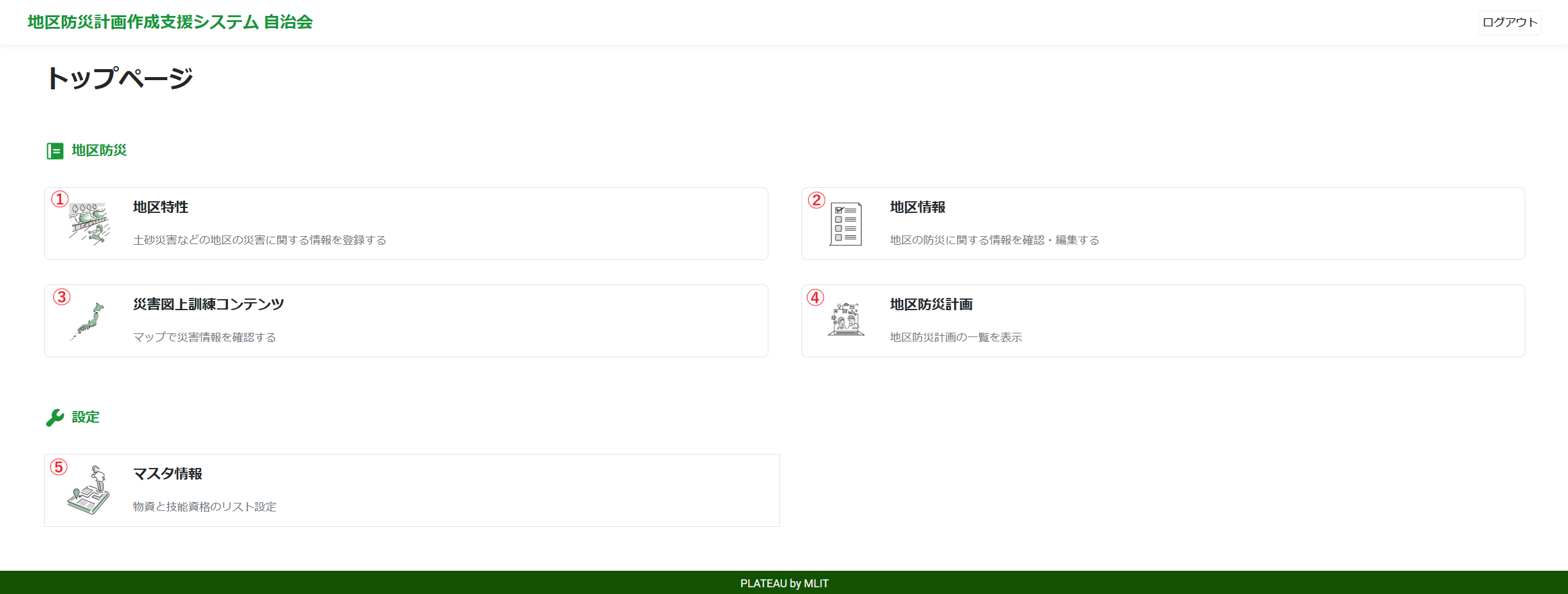 操作マニュアル(自治会向け)